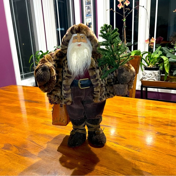 Holiday | Santa Claus Standing Rustic Mountain Man | Poshmark